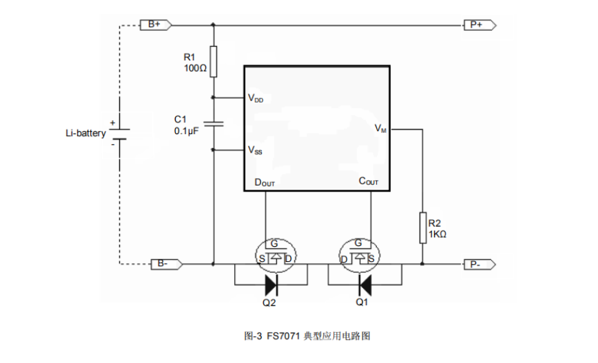 4.35V锂电池保护IC-FS7071专门4.35V锂电池保护芯片电路-CSDN博客