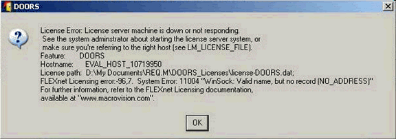 flexnet服务器运行许可错误,使用试用版浮动许可证时出现FLEXnet错误: -96，7-CSDN博客
