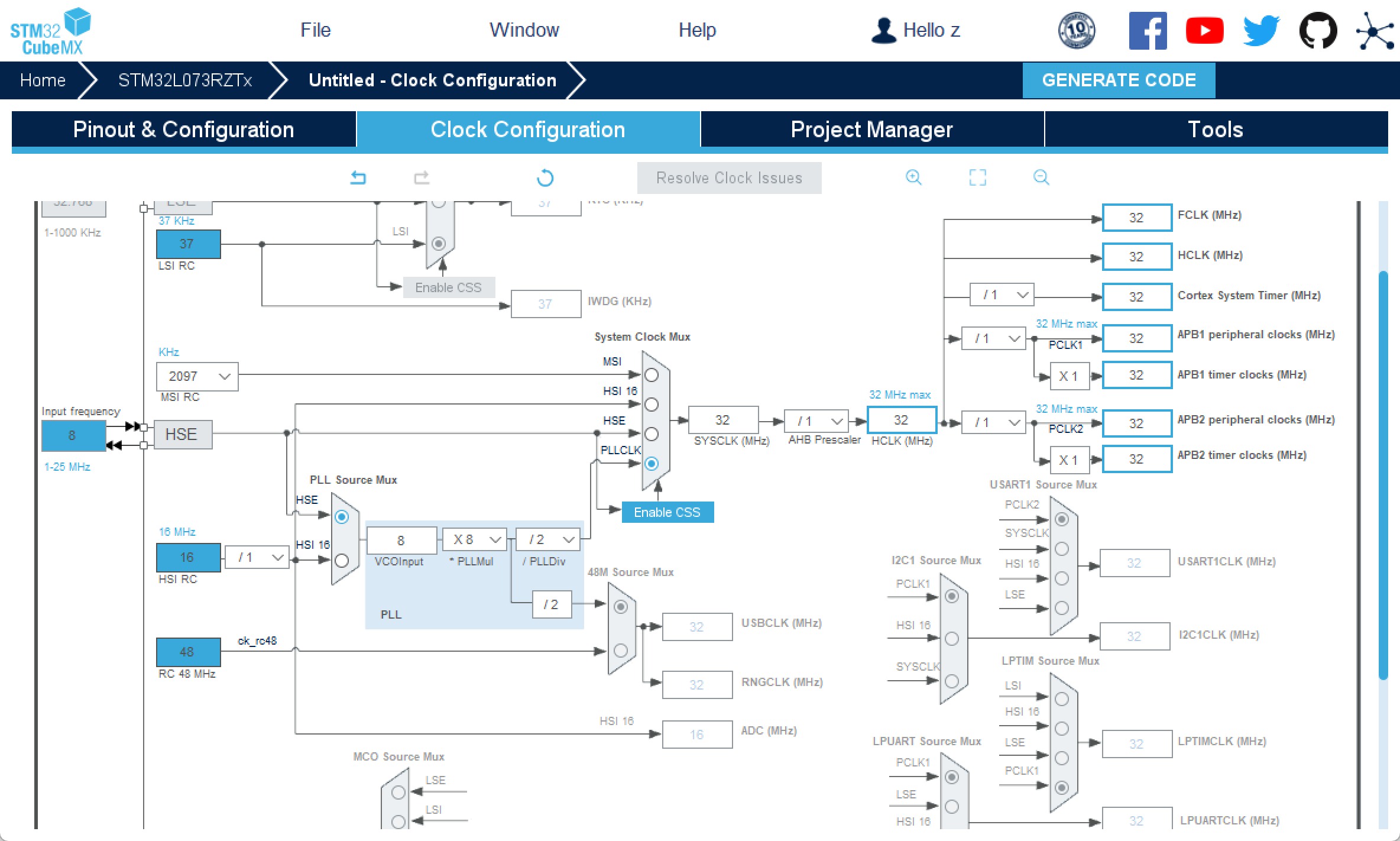 [STM32L0]STM32L073 Nucleo-64安装外部晶振_stm32l0晶振-CSDN博客
