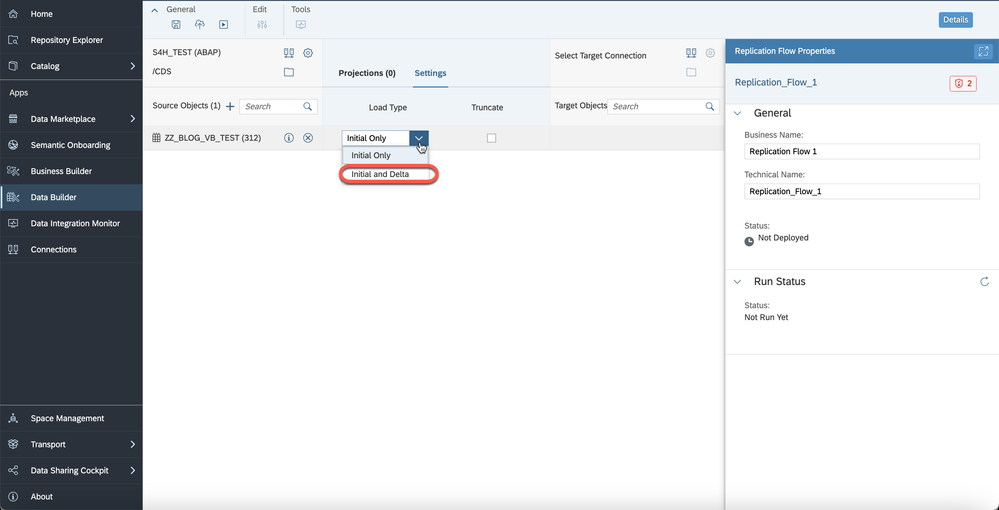 SAP Datasphere replication with Change Data Capture on a custom SAP S4 ...