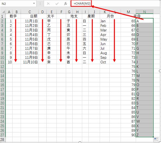 Excel填充序列 Excel如何填充字母序列 Csdn博客