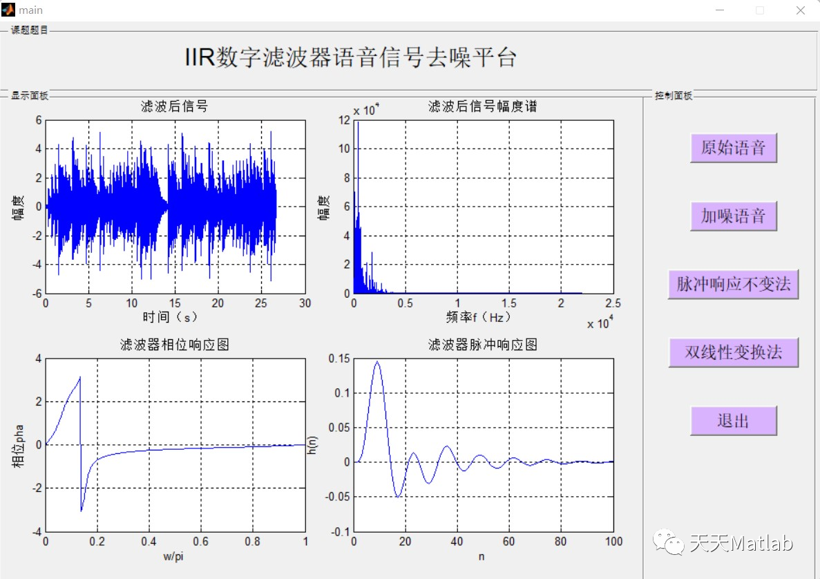 【滤波器】基于IIR滤波器实现语音去噪含Matlab源码_matlab二阶低通滤波器iir滤除音频噪声代码-CSDN博客