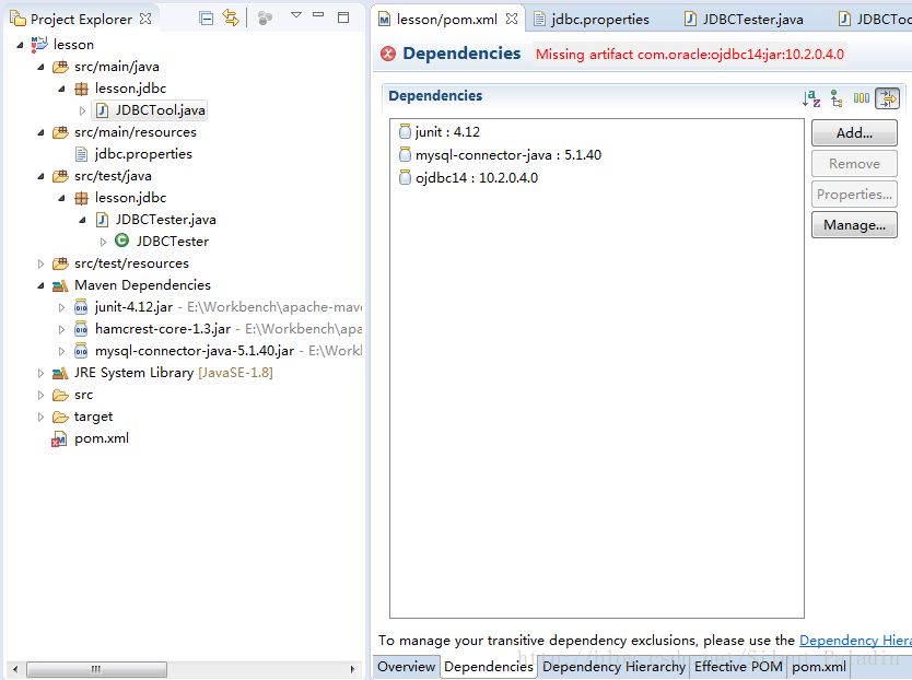 oracle jar丢失,解决Maven无法使用ojdbc依赖的问题(Missing artifact com.oracle:ojdbc14:jar:11.2.0.4.0 )...-CSDN博客