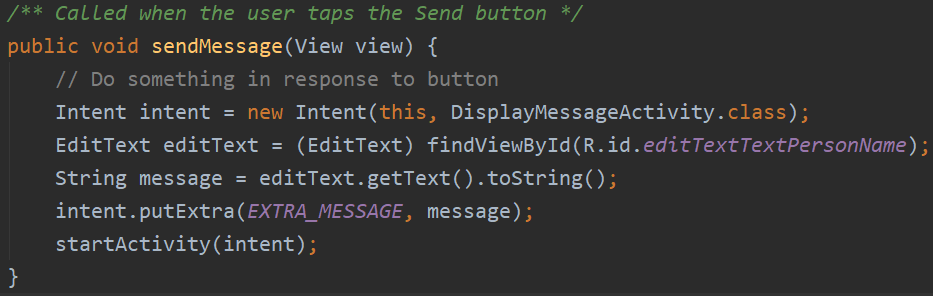 android edittext报错,关于Android官方开发教程中EditText editText = (EditText) findViewById(R.id.editText)；报错 ...