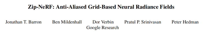 ICCV 2023最佳论文候选！谷歌提出Zip-NeRF：照片转视频，像航拍一样丝滑！-CSDN博客