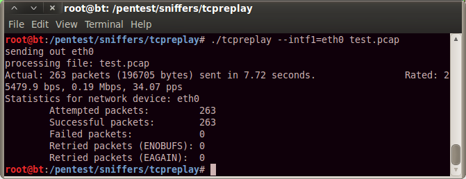 linux系统tcpreplay安装,Tcpreplay安装和使用——优化版-CSDN博客
