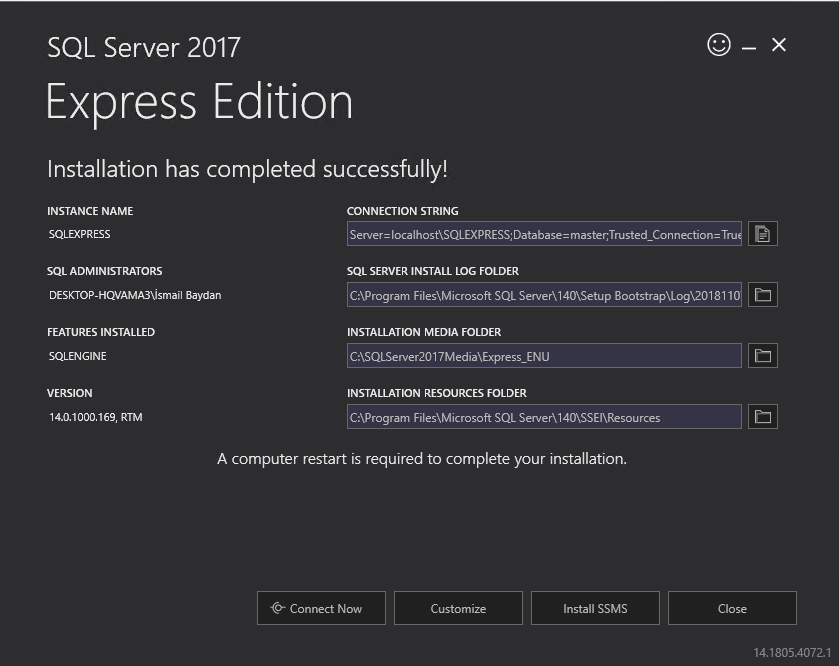 如何在Windows上下载并安装MS SQL Server 2017 Express？-CSDN博客