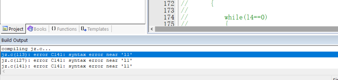 关于keil5下一堆报错 Error C Syntax Error Near ‘l1‘syntax Error Near 1 Csdn博客