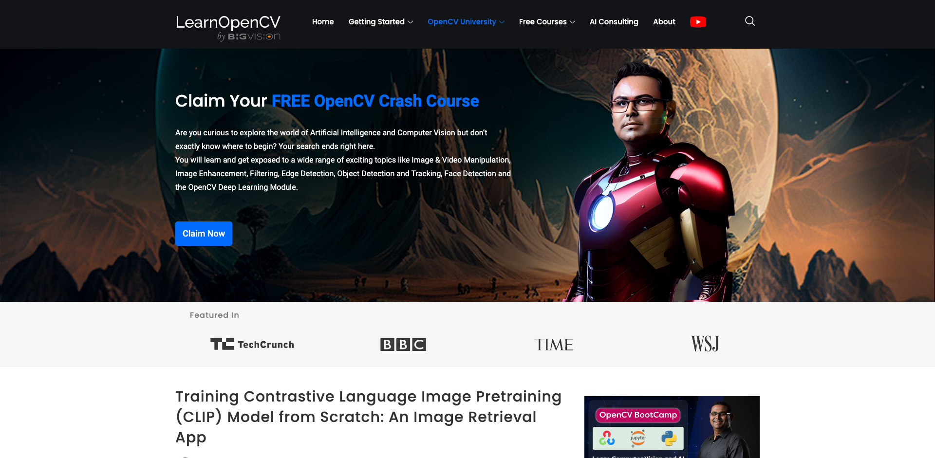 LearnOpenCV：计算机视觉和人工智能学习的宝库-CSDN博客