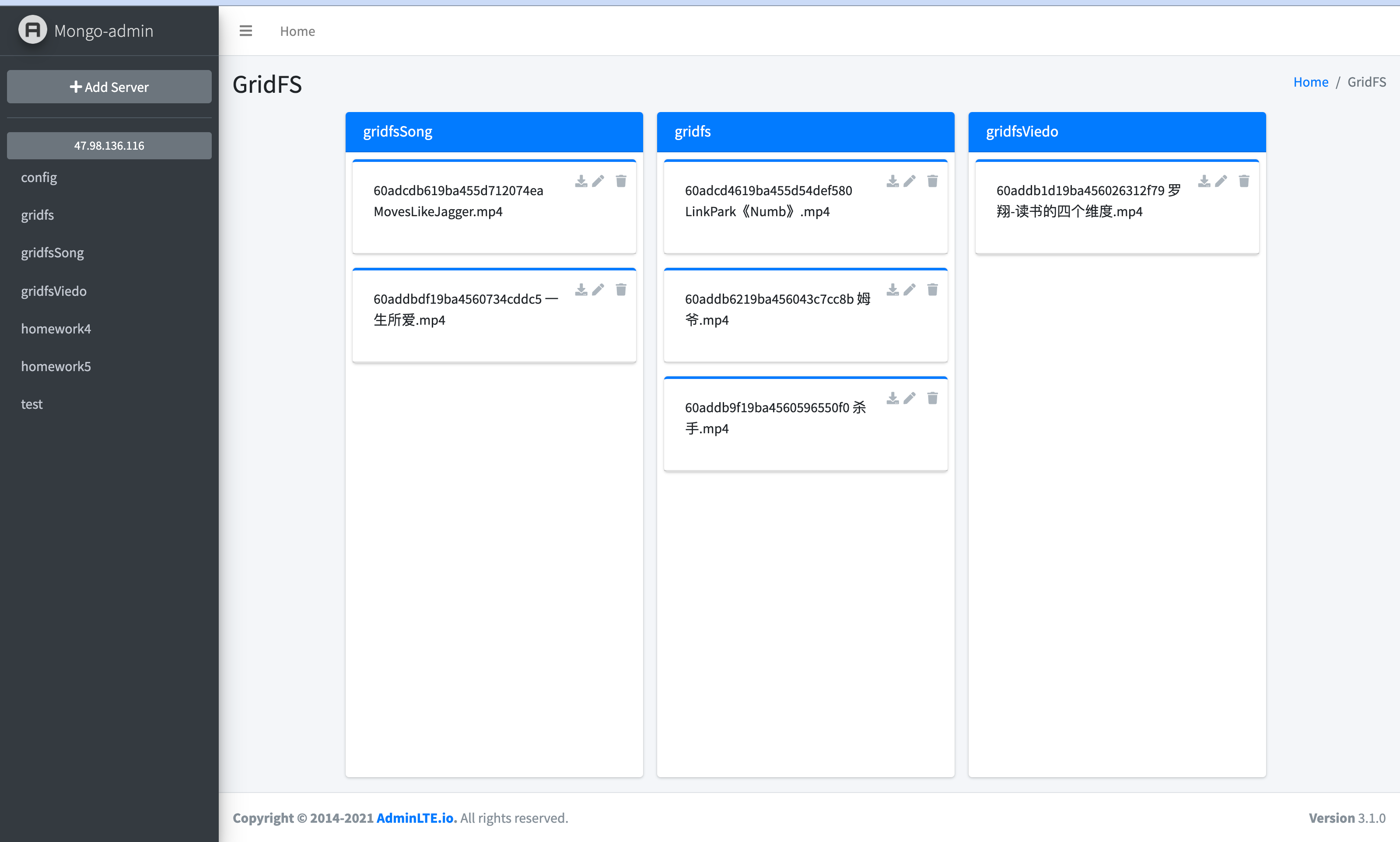 Mongo Admin基于web的mongodb数据库管理系统mongoadmin Csdn博客