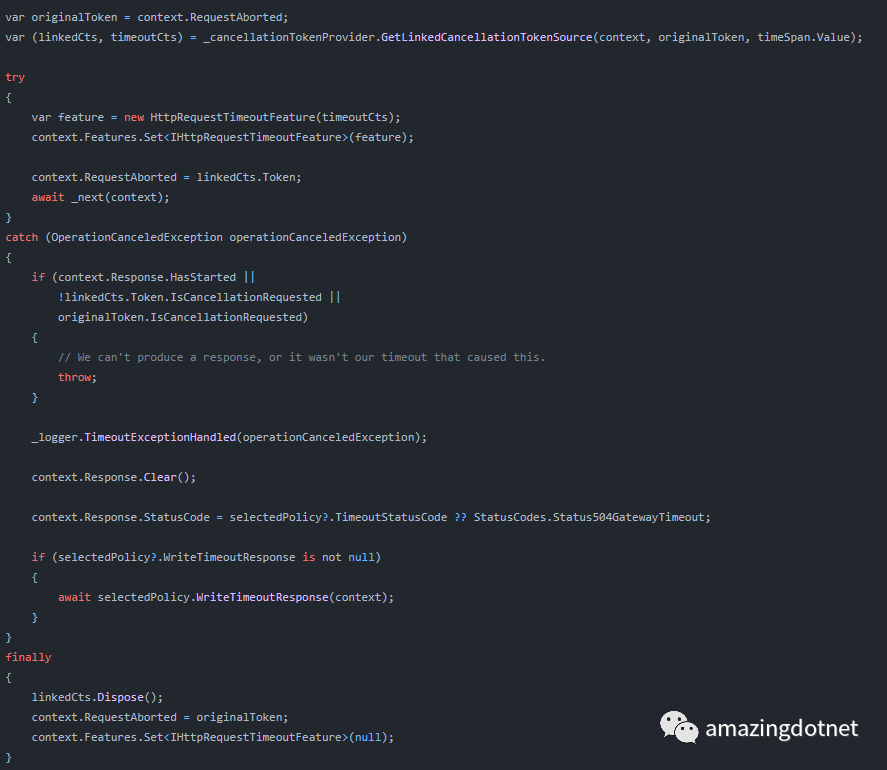 asp.net 8 中的 RequestTimeoutsMiddleware_