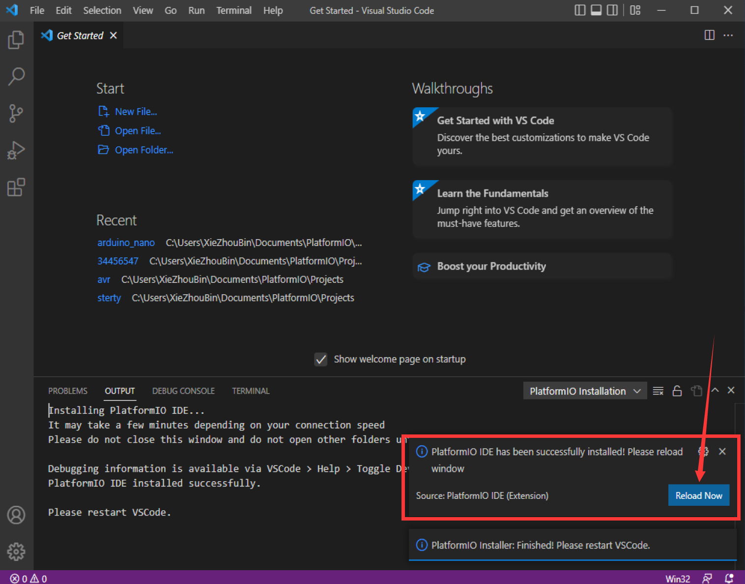 Arduino-VScode-Platformio离线安装，99%成功！_platformio离线安装包-CSDN博客