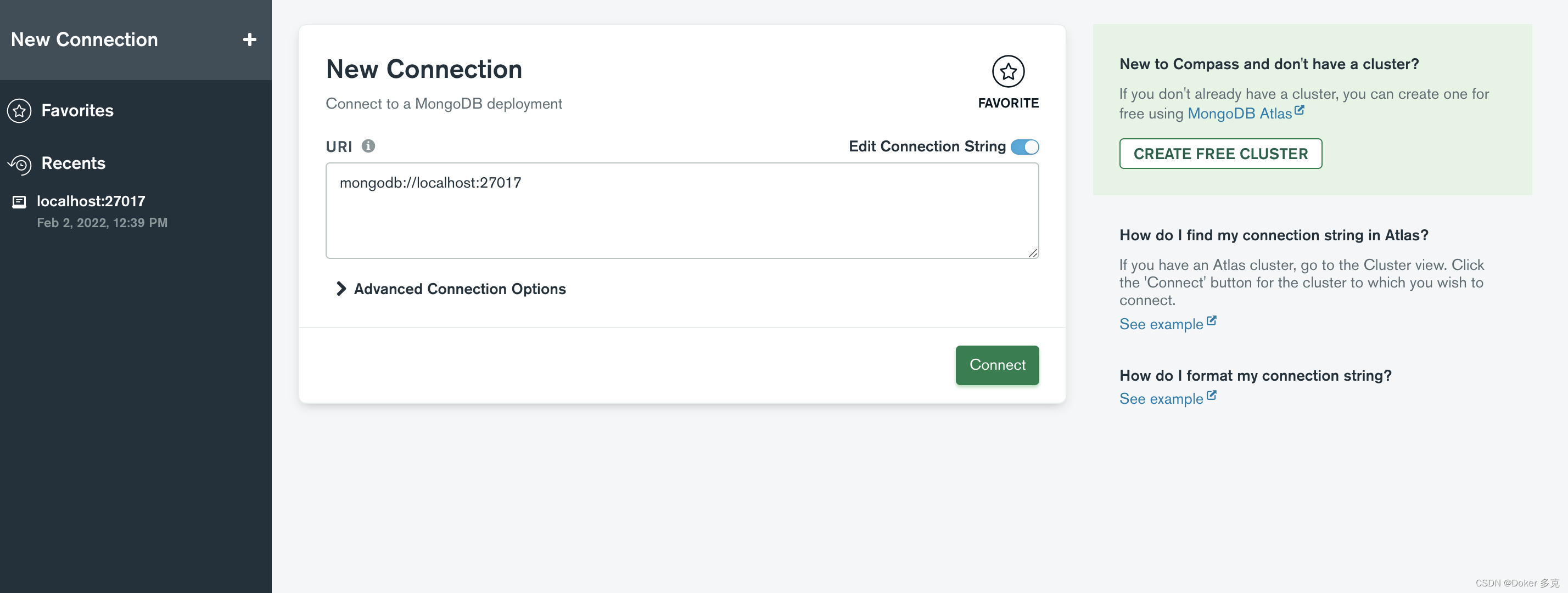 Mongodb可视化工具（免费）—mongodb Compass Csdn博客 