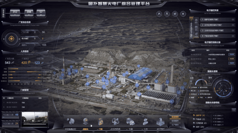javascript - Aerial Oblique Photography Web 3D GIS Digital Twin Smart Thermal Power Plant ...
