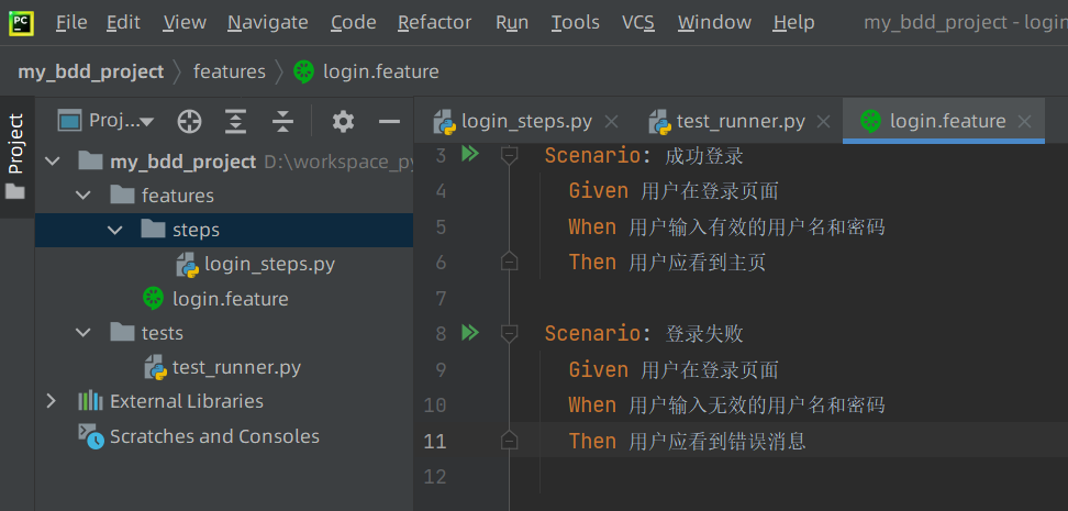 Python 实现行为驱动开发 (BDD) 自动化测试详解_bdd测试-CSDN博客