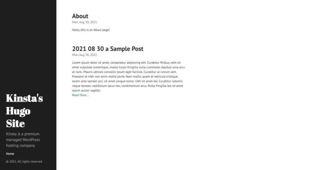 实例讲解如何使用Hugo框架搭建静态网站_hugo静态网站-CSDN博客