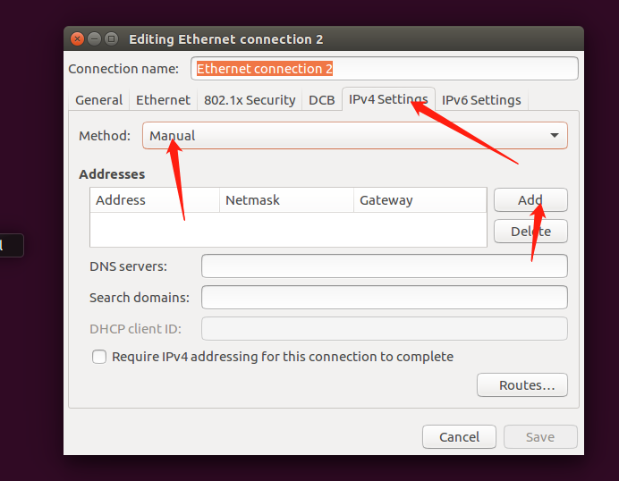 Ubuntu配置桥接_ubuntu edit ethernet connection-CSDN博客