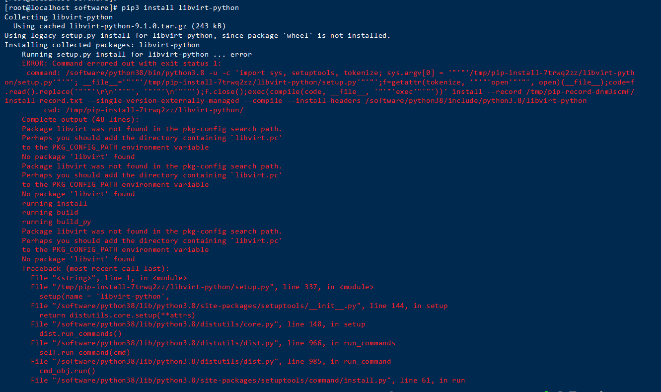 Pip Install Libvirt Python安装失败,解决方案libvirt安装失败 Csdn博客