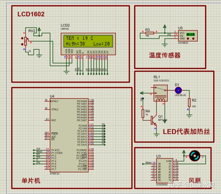 ds18b20读时序流程图_【Proteus】DS18B20简易温控器-CSDN博客