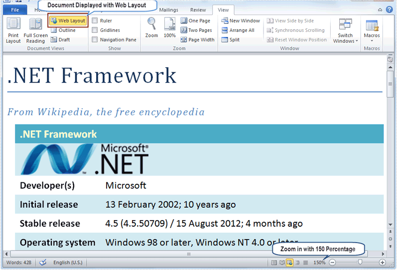 Word控件Spire.Doc 【文档操作】教程(四)：在 C#、VB.NET 中设置 Word 视图模式-CSDN博客
