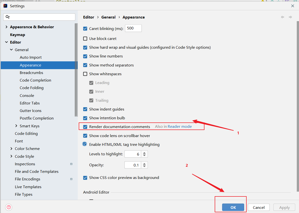 打开idea注释doc的rendered view模式_idea+注释+开启渲染模式-CSDN博客