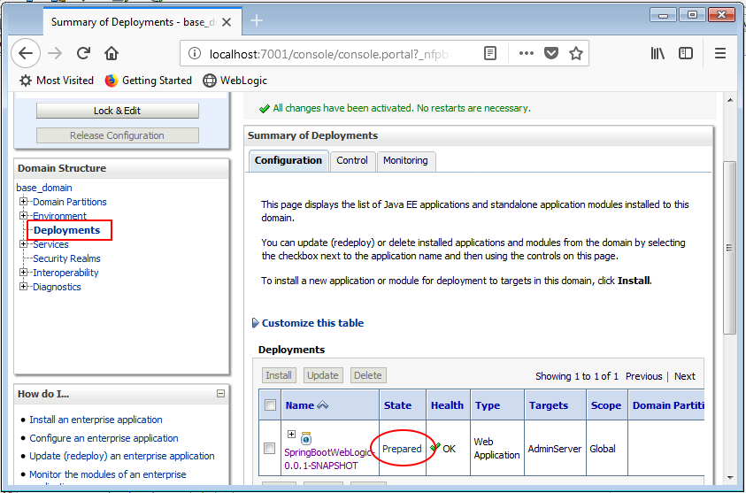 在 Oracle WebLogic Server 上部署 Spring Boot 应用程序_springboot 部署weblogic-CSDN博客