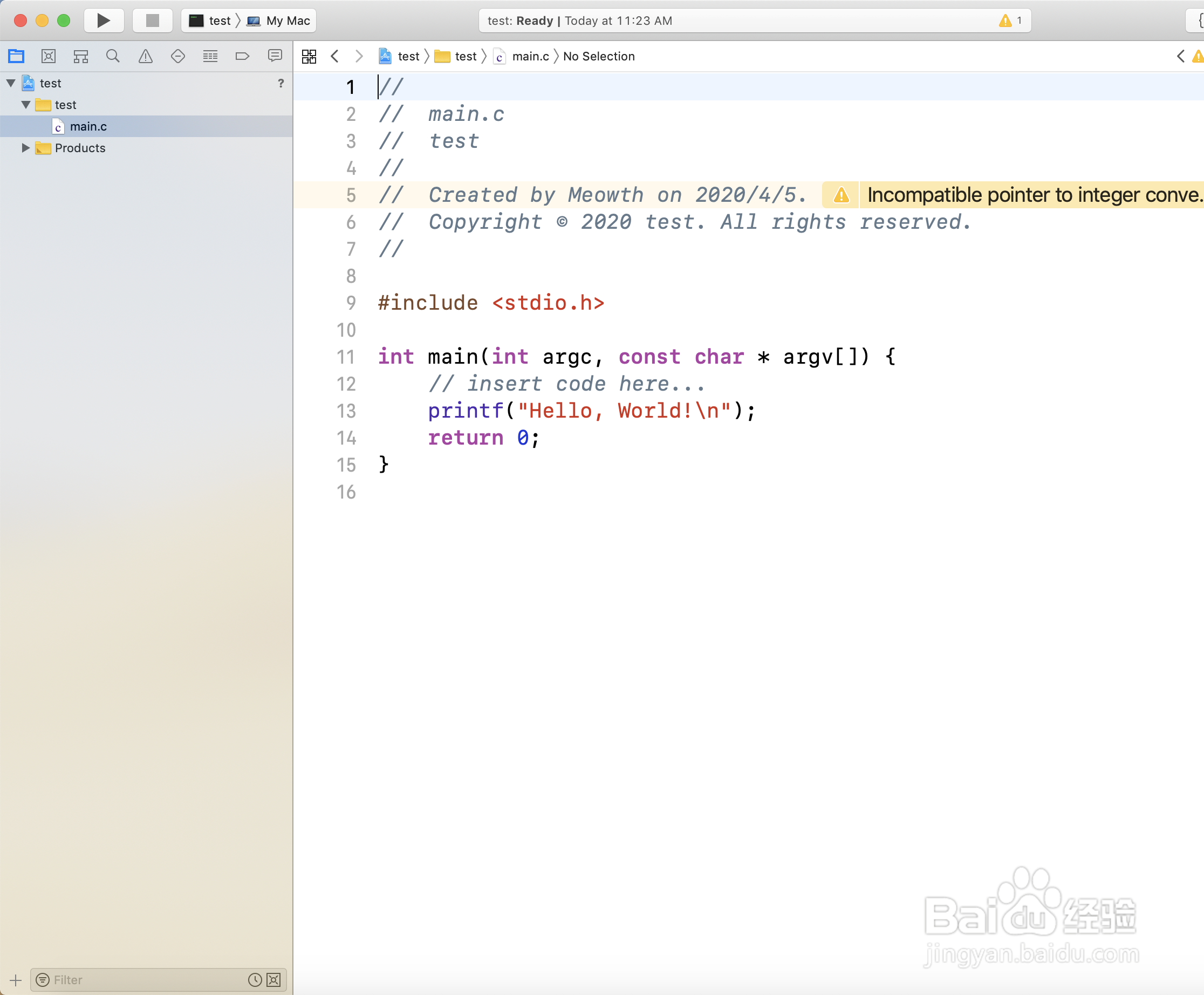 如何用xcode创建c语言程序_怎么用xcode编写c语言-CSDN博客