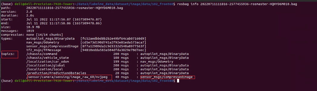 Python : rosbag导出图像和点云_bag包中点云数据怎么导出-CSDN博客