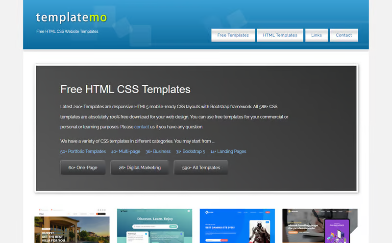 2024年10个高颜值的免费HTML模板库！-CSDN博客