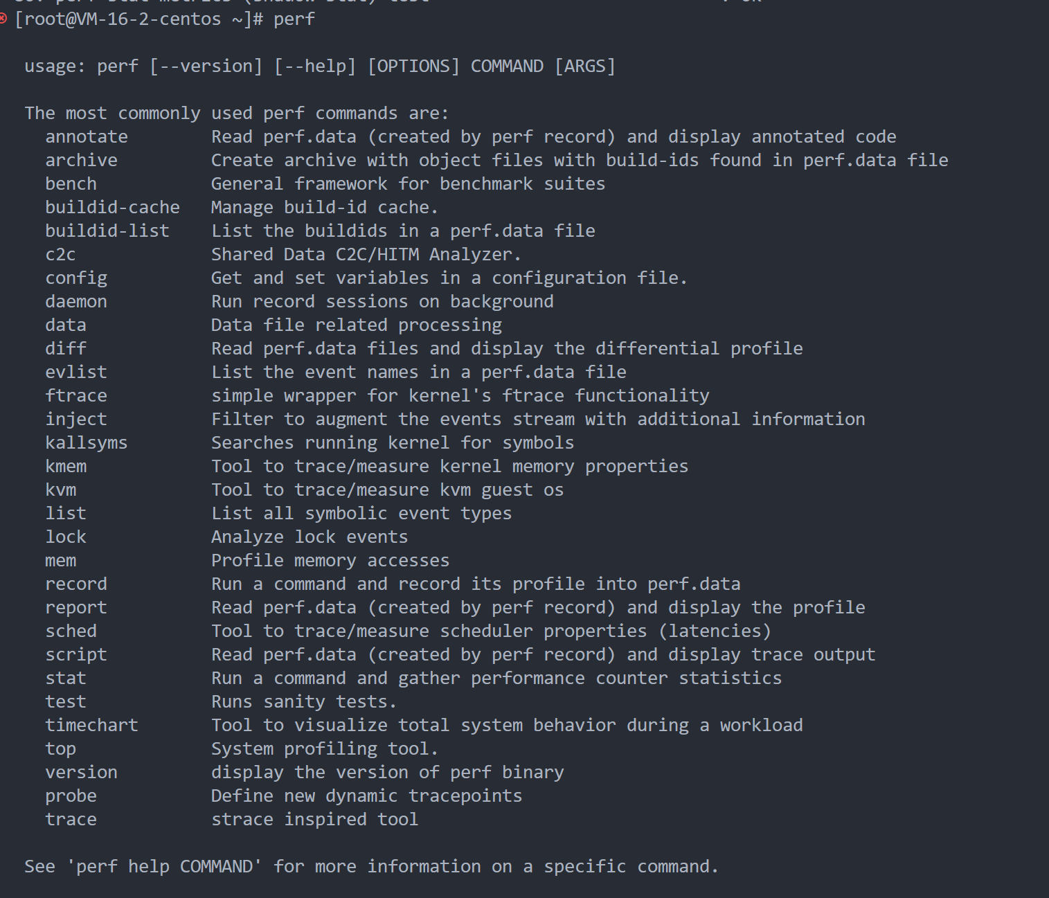 包罗万象-perf命令介绍_perf timechart-CSDN博客