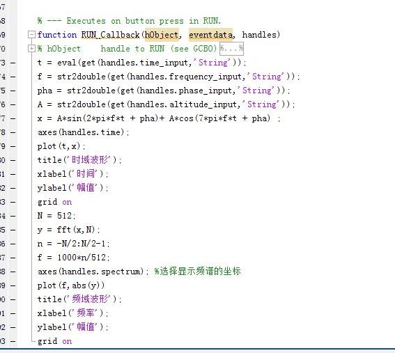 用matlab Gui显示正弦信号的时域图和频域图 Csdn博客 