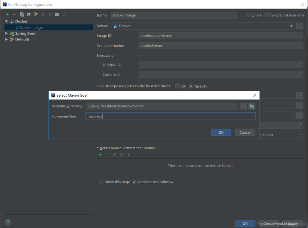 IDEA 使用 Docker 插件，实现一键自动化部署_idea docker application.properties-CSDN博客