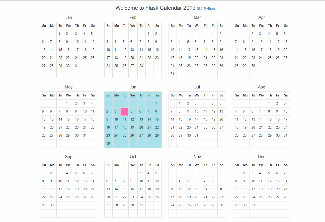 使用Flask制作美观的网页日历-CSDN博客