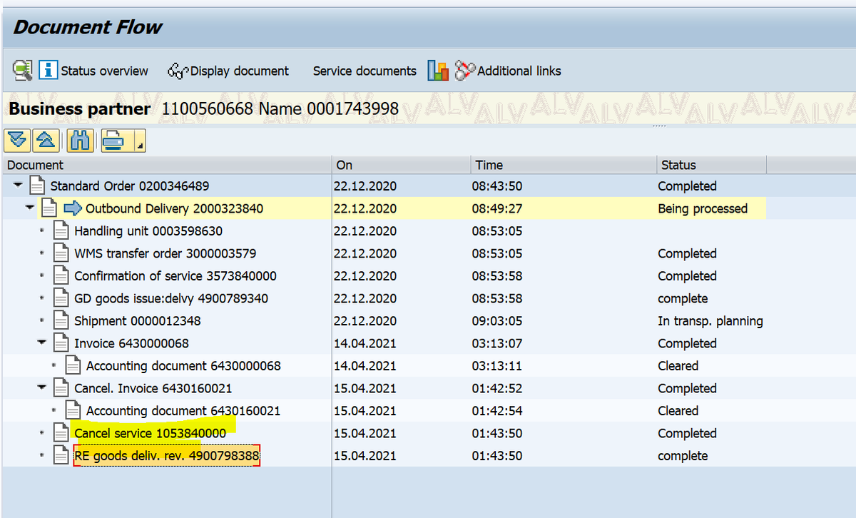 SAP SD交货单凭证流里的Confirmation of Service初探 II_sap 交货单 服务确认-CSDN博客