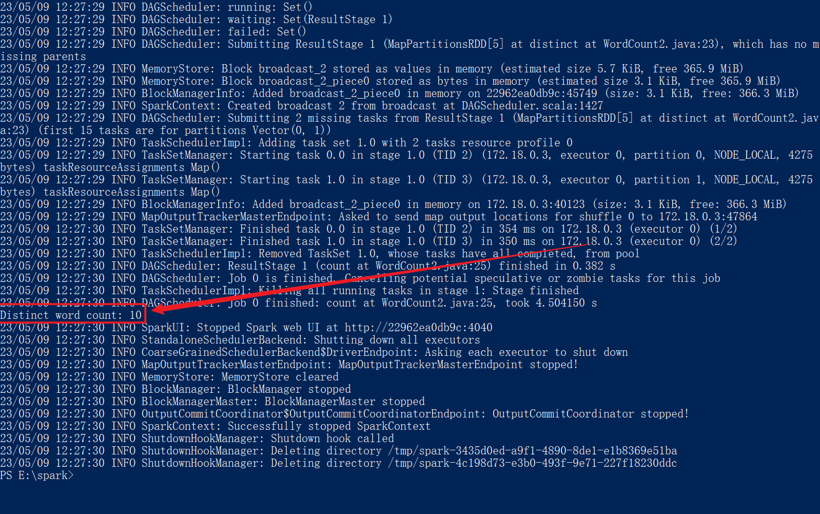 Windows Docker Desktop安装spark并建立集群运行简单的Java词汇统计Maven项目_安装spark docker-desktop-CSDN博客