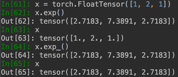 PyTorch: .add()和.add_()，.mul()和.mul_()，.exp()和.exp_()_exp() in-place操作 ...