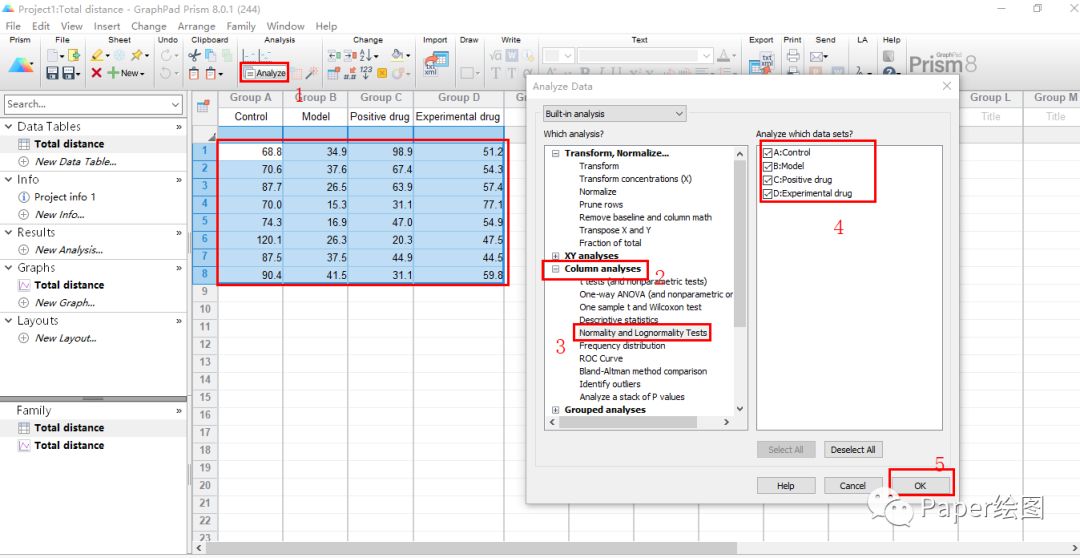 graphpad做单因素方差分析_如何使用Graphpad做单因素方差分析(二)-CSDN博客