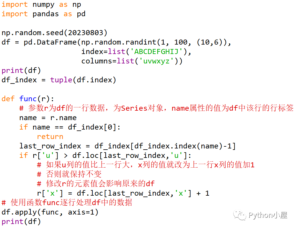 Pythonpandas逐行处理dataframe中的某列数据（无循环） Csdn博客 7347