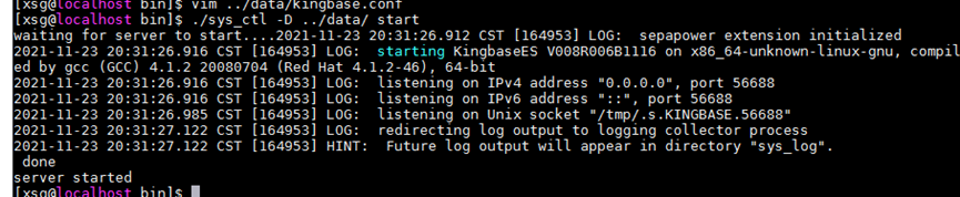 sys_ctl启动kingbase单机服务时报错：could not bind IPv4 address “0.0.0.0“: Address already in use_could not ...