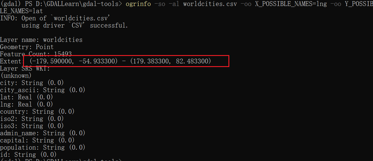 GDAL：矢量数据提取-转换-加载（ETL）过程_csv转gpkg文件怎么用命令行来做-CSDN博客