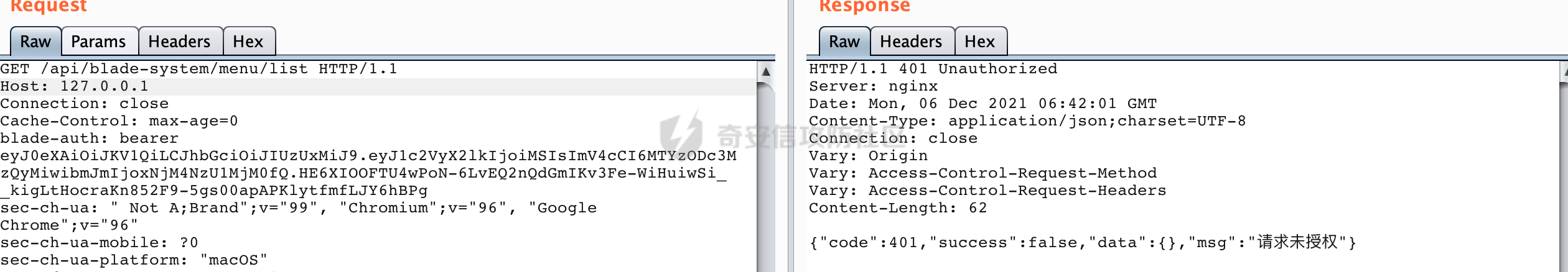 转载：SpringBlade框架JWT认证缺陷漏洞CVE-2021-44910-CSDN博客