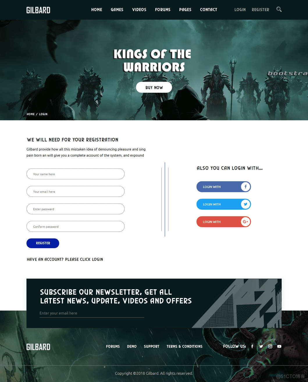 Web课程设计网页规划与设计 Htmlcssjavascriptjquerybootstarp响应式游戏网站bootstrap模板