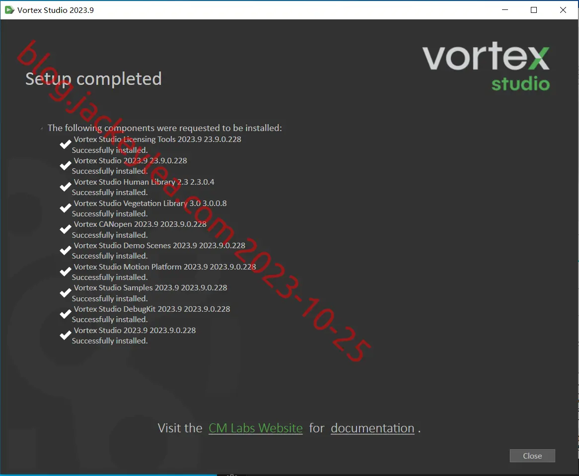 CM Lab Vortex Studio 安装与配置-CSDN博客