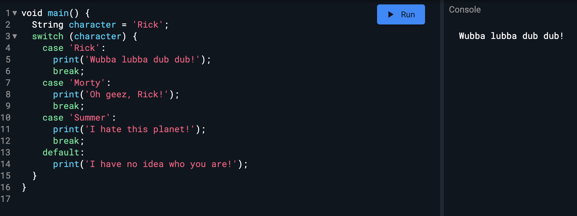 【Flutter】入门Dart语言：控制流语句的基本用法_flutter switch case-CSDN博客