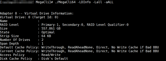 linux megaraid恢复raid,MegaCli修改RAID级别-CSDN博客